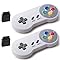 Amazon.com: KIWITATA 2 Pack 2.4GHz Wireless Controller for SNES ...