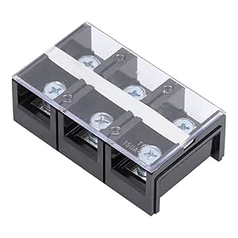 Terminal Block Dual Row AC 600V 150A Screw Terminal Strip Blocks with ...