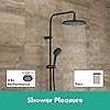 Hansgrohe Vernis Blend Shower System 240 1 Spray with Thermostat, Matt ...
