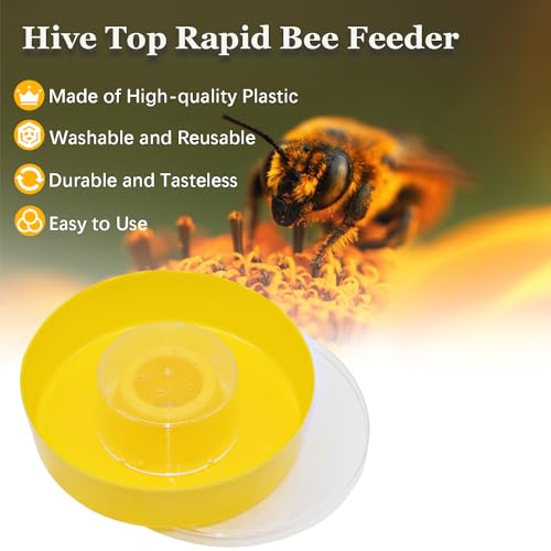 Snapklik.com : Bee Water Feeder, Bee Rapid Feeder Round Beehive Top ...