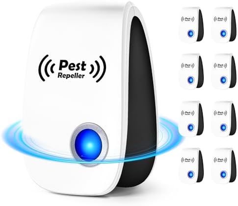 Amazon.com: 2024 Upgraded Ultrasonic Pest Repeller 8 Packs,Indoor Pest ...