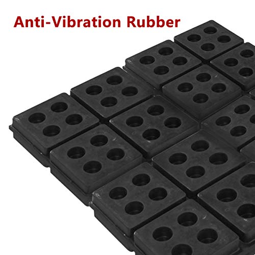 Snapklik.com : Anti Vibration Pads,4"X 4"X 3/4" Heavy Duty All Rubber ...
