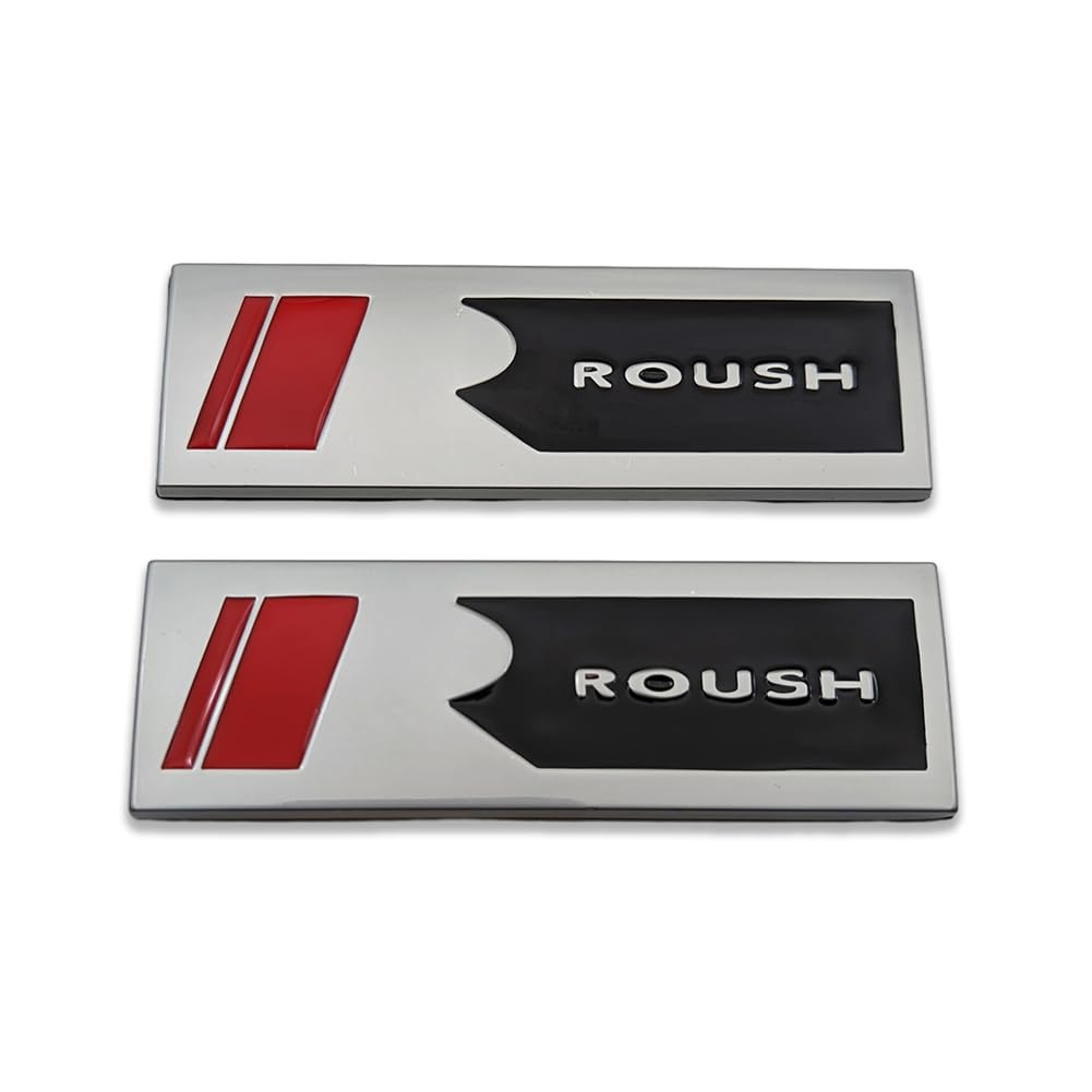 Amazon.com: 2X Metal ROUSH Logo Car Emblem 3D Badge Racing Sport ...