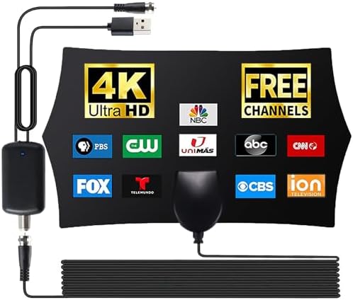 Amazon.com: TV Antenna Indoor, Antenna for Smart TV 400 Miles Long ...