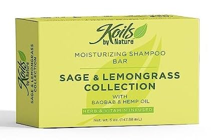 Amazon.com : Koils by Nature Sage & Lemongrass Moisturizing Shampoo Bar ...