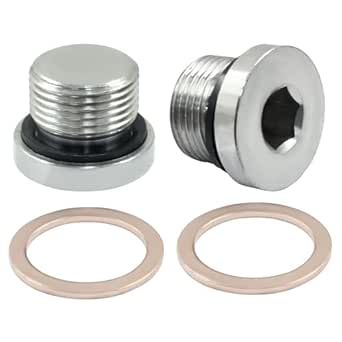 Amazon.com: Hordion 2Pcs M20 x 1.5 Inner Hex Head Pipe Plug Socket 304 ...