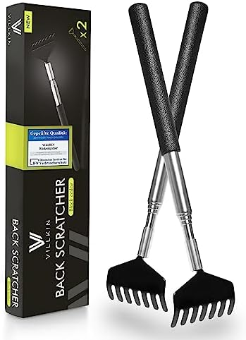 Amazon.com: Villkin Back Scratcher (2 Pack) - Extendable Stainless ...