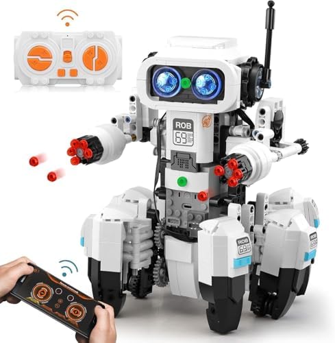 HDA GROUP 2-in-1 STEM Robot Building Kit with Remote andUSB Cable ...