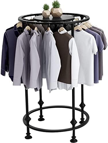 Amazon.com: SPTZQURY Round Garment Rack, Floor Standing Iron clothes ...
