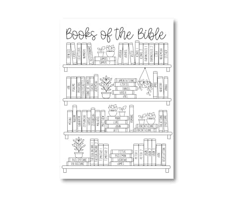 Amazon.com: Books of the Bible Sticker, Books of the Bible Book Shelf ...