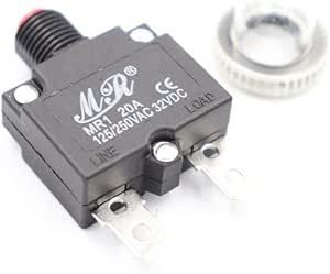 Amazon.com: AGOUNOD Switch 2pcs Current Overload Protector Overload ...