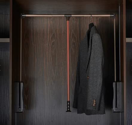 Soft Close Pull Down Closet Rods, Adjustable Wardrobe Rail Lift ...