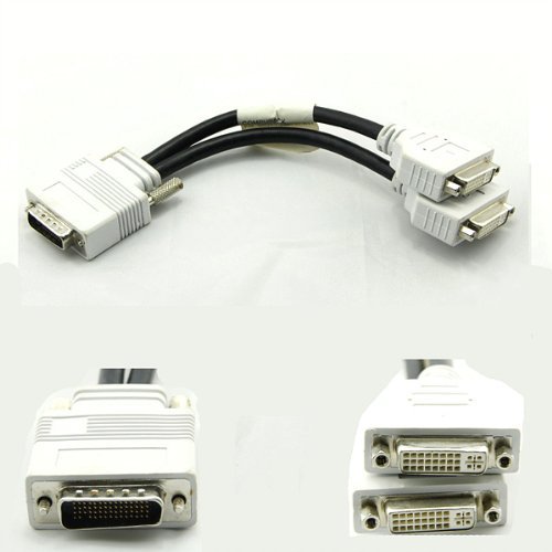 Amazon.com: AODE DMS-59 1 to 2 Male to Dual DVI-I 24+5 Female Y ...