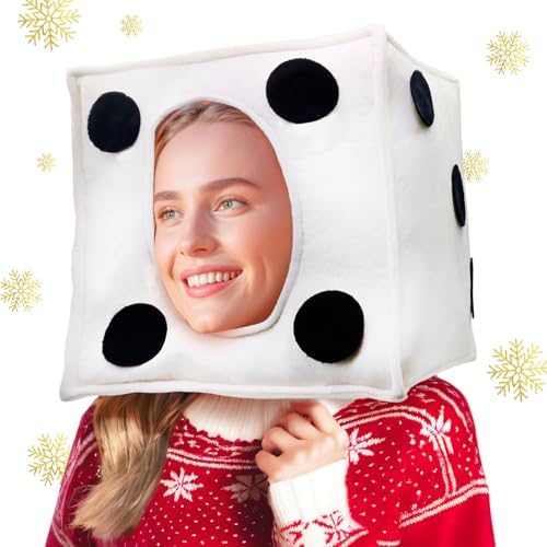 Amazon.com: Jococs Dice Costume Funny Dice Hat Cosplay Novelty Hats ...