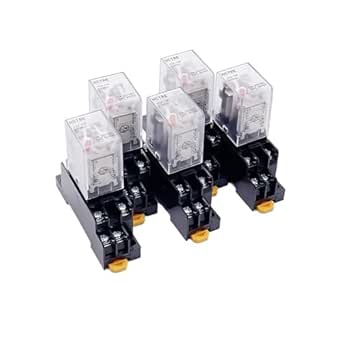 Amazon.com: JQX-13F HH62P High Power Relay Coil General DPDT Micro Mini Electromagnetic Relay ...