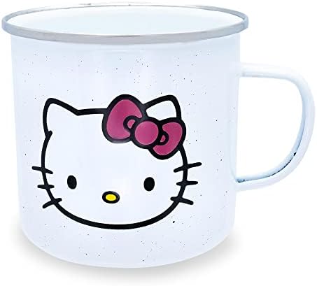 Amazon.com: Silver Buffalo Sanrio Hello Kitty Pink Bow Reactive Glaze ...