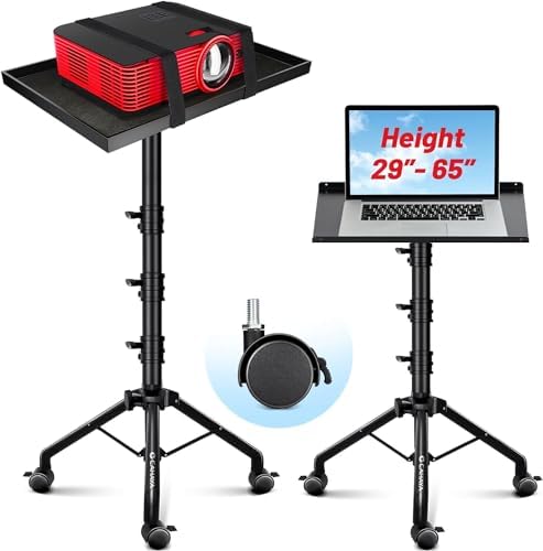 CAHAYA Projector Stand Floor Universal: Removable Stand Adjustable ...