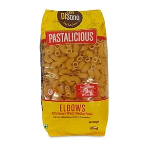 DiSano Pastalicious Elbow Durum Wheat Semolina Pasta, 400g : Amazon.in ...