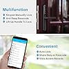 Ruveno Slim Smart Fingerprint Door Lock with Handles, Keyless Entry ...