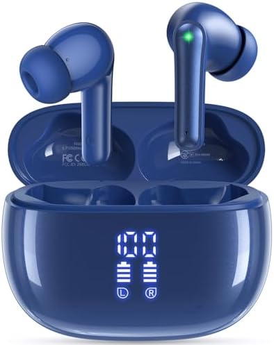 Amazon.com: Wireless Earbuds Bluetooth 5.3 Headphones 40 Hrs Playtime ...