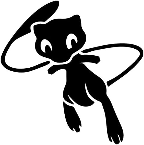 Amazon.com - Mew Character Silhouette Vinyl Sticker Car Decal (6" Black)