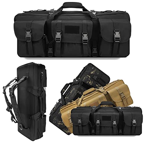 ZAANU Waterproof rifle bag 2 long guns, tactical army weapon bag for ...