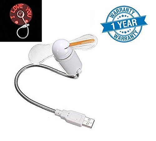 Wonderford Programmable USB Fan with Text Programming Feature (Display ...