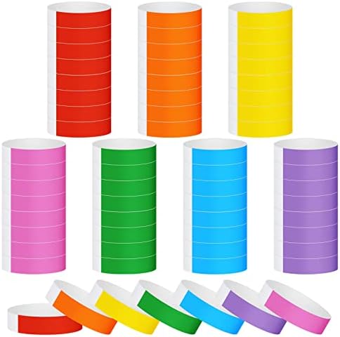 700pcs Wristbands for Events Paper Wrist Bands Neon Event Wrist Bands ...