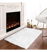 Amazon.com: Latepis White Fluffy Rug 2x4 Small Throw Area Accent Rugs ...