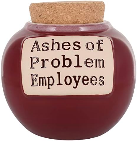 Amazon.com: Ceramic Ashes of Problem Employees Coin Bank & Candy Jar ...