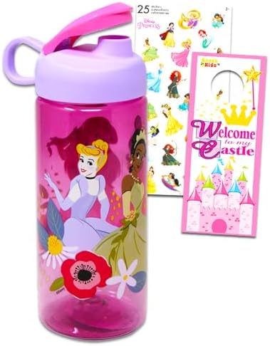 Amazon.com: Disney Princess Water Bottle for Girls Set - Disney ...