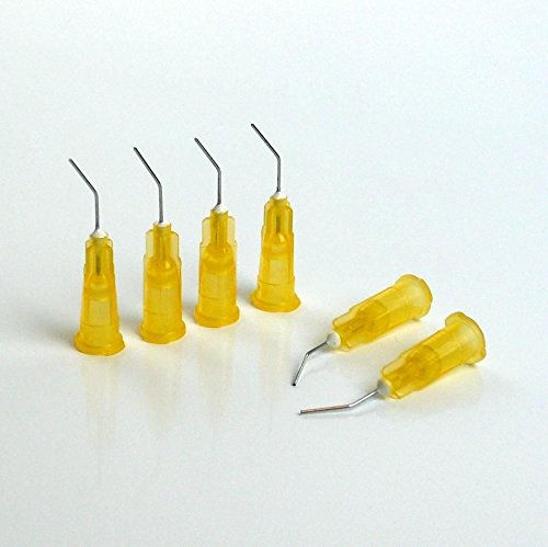 Amazon.com: 100 pcs Pre-Bent Dispensing Tip 25 Ga Etch (Orange ...