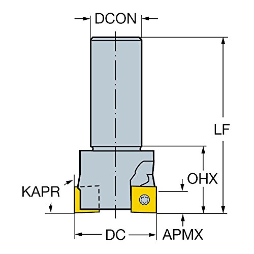 Sandvik Coromant R290-063A32-12L CoroMill 290 Square Shoulder Milling ...