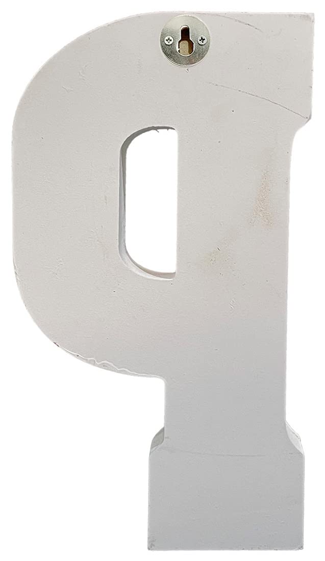 Snapklik.com : ABELOTS Large Wood Letter Distressed White Wash Alphabet ...