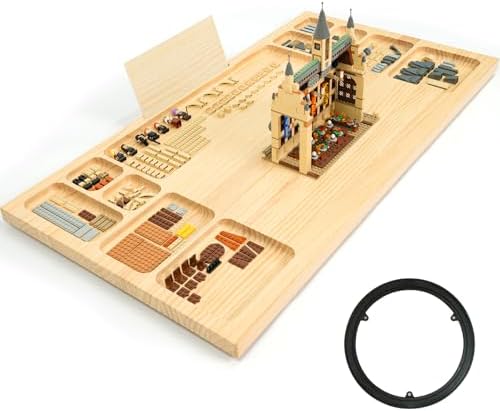 Amazon.com: WOOD CITY Building Baseplate Table for Lego, Building Tray ...