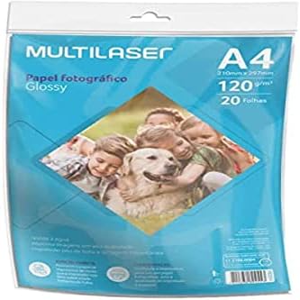 Papel Fotográfico, Inkjet, A4, Glossy, 120g, Masterprint, Multicor ...