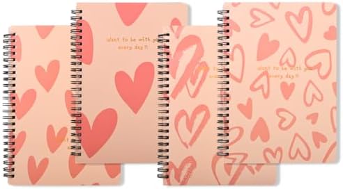 Asueilc A5 Spiral Notebooks Bound(160Pages) Waterproof Hardback Notepad ...
