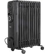 VonHaus Oil Filled Radiator 11 Fin, Electric Radiator for Home Office ...