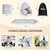Amazon.com: Stuffable Neck Pillow for Travel with Hood, Hoodie Travel ...