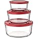 Amazon.com: Anchor Hocking Classic Glass Food Storage Containers with ...