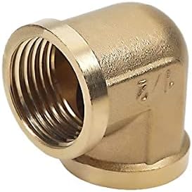TOP-VIGOR Brass Elbow Pipe Fitting 90 Degree 1/2 PT Female x 1/2 PT ...