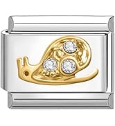 Quiges - 9mm Italian Style Charm Link Module Bracelet Stainless Steel ...