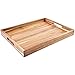 Amazon.com | Acacia Wood Serving Tray with Handles (17 Inches ...