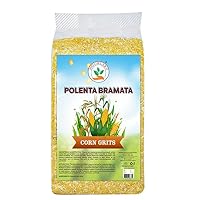 Nourcery Italian Yellow Corn Polenta Bramata, 1Kg (Corn Grits) [Vacuum ...