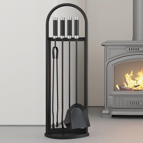 Kingson 5-Piece Fireside Companion Set 22x16x66cm Log Burner ...