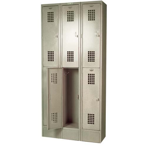 Amazon.com: Winholt WL-6 Double Tier Locker, Three Column, 2 Lockers ...