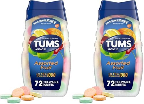 Amazon.com: TUMS Antacid Chewable Tablets for Heartburn Relief, Ultra ...