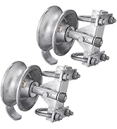Amazon.com: Sliding Gate Rollers 5" Steel Pipe Track Roller Galvanized ...
