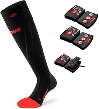 Amazon.com: Lenz 6.1 Toe Cap Compression Unisex Heated Socks with rcB ...