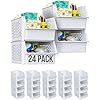 Amazon.com - TidyFriend Plastic Stackable Bins for Pantry, 24 Pack ...